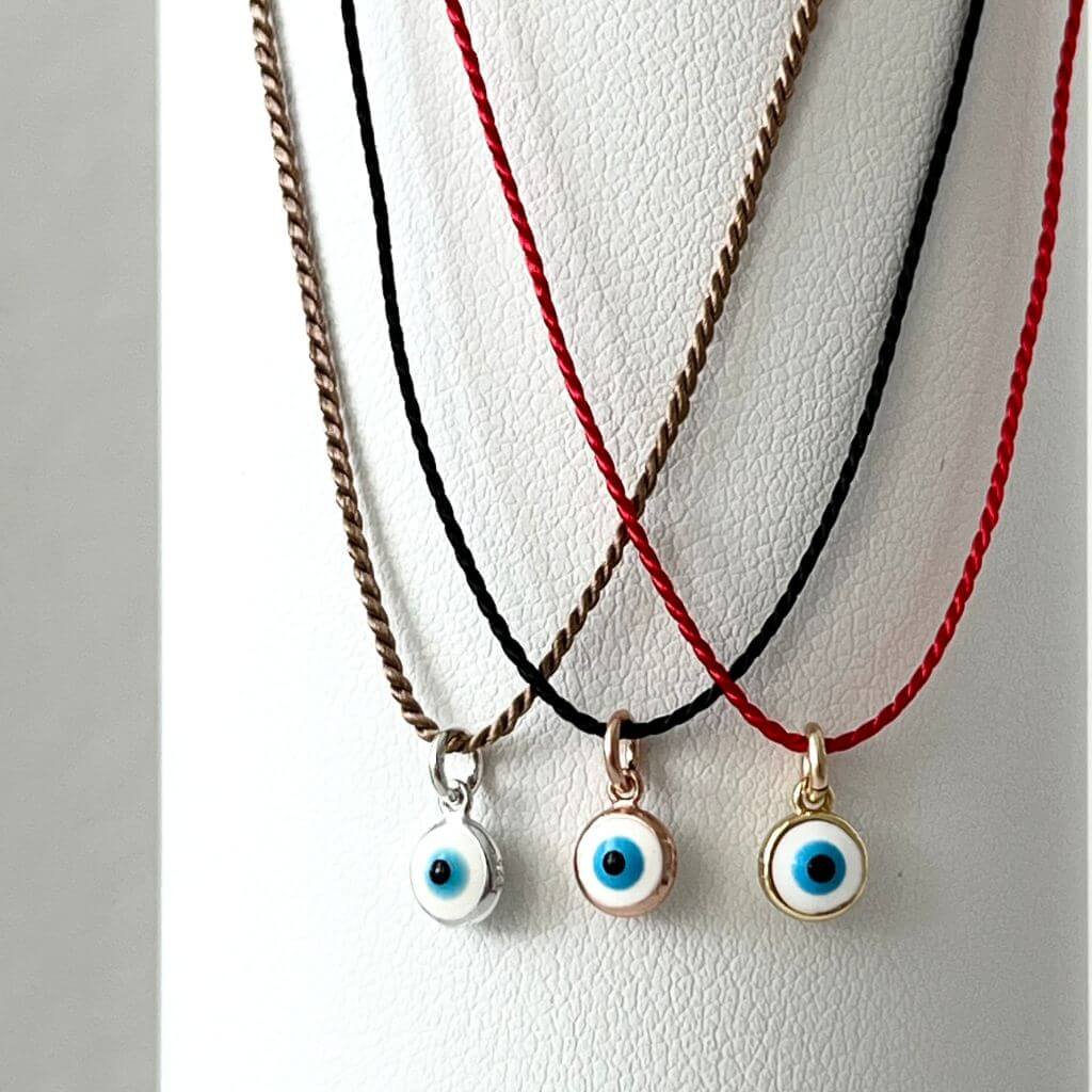 Turkish Evil Eye Gold Choker Necklace | Luck Strings