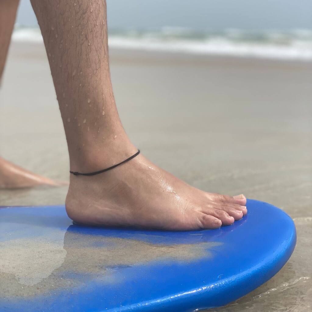 Versatile Red Nylon Ankle Bracelet - Comfort & Style - Luck Strings